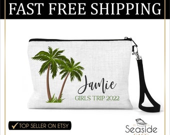 Palm Tree Pouch - Etsy