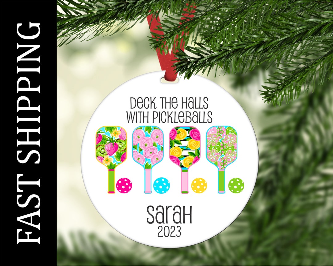 Personalized Pickleball Ornament, Pickleball Best Friend Gift ...