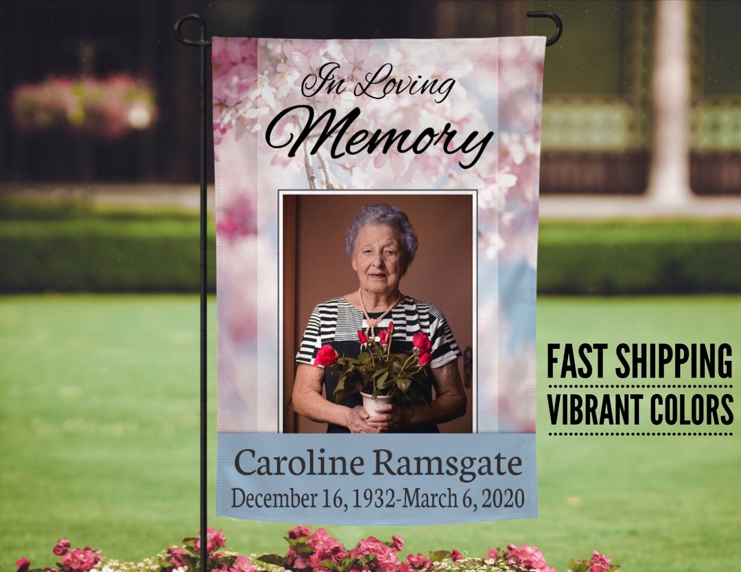 Memorial Garden Flag, in Loving Memory Of, Sympathy Flag, Commentary ...