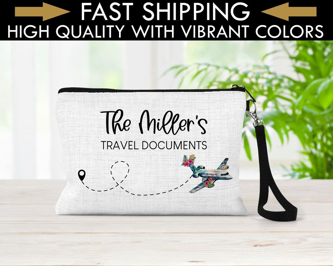 Personalized Travel Wallet, Personalized Travel Document Holder ...