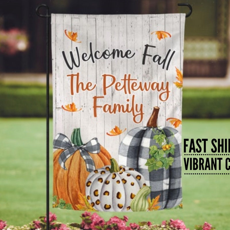 Fall Garden Flag - Etsy