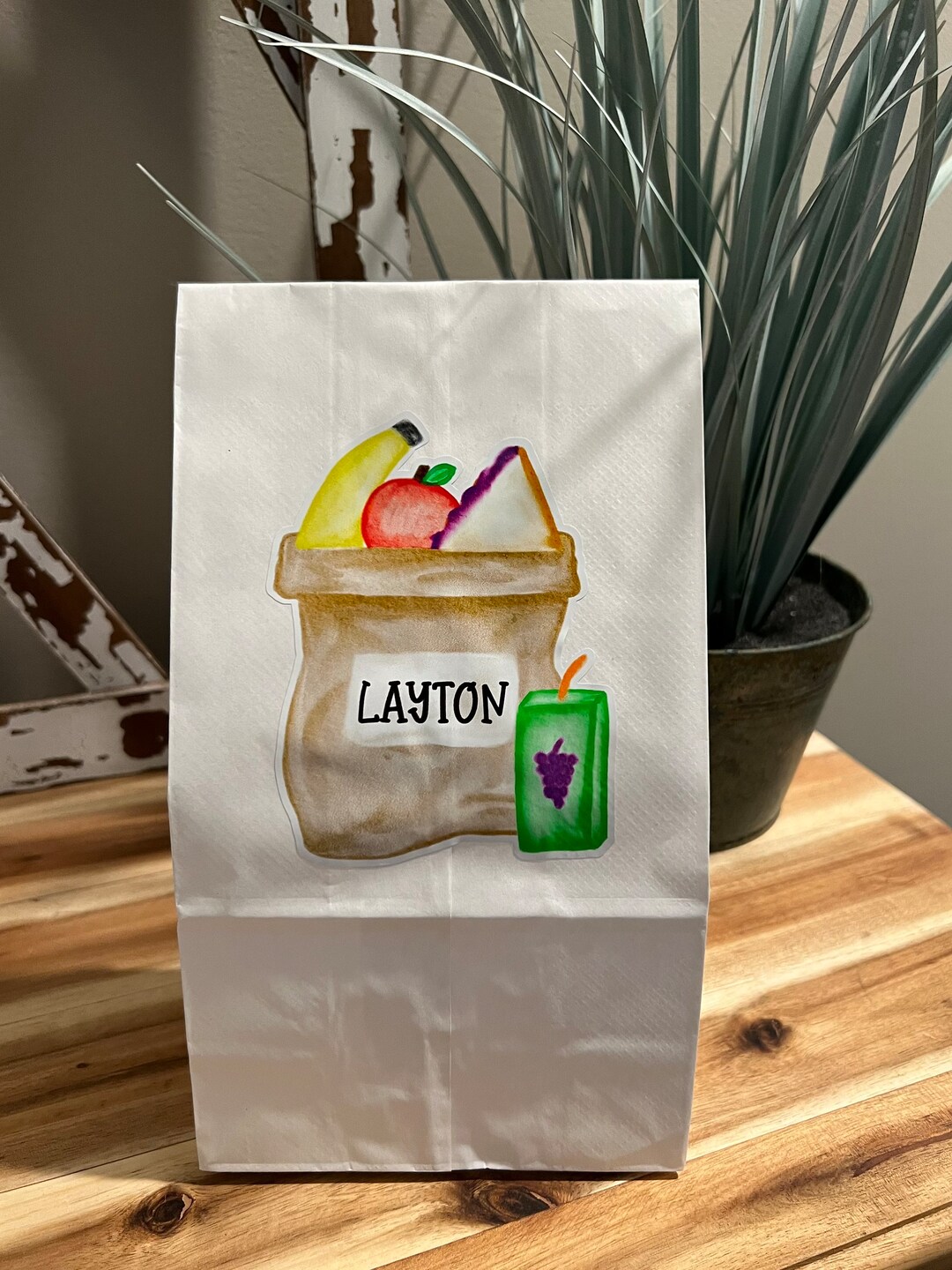 Lunch Bag Labels, Labels for Lunch Bags, Personalized Lunch Stickers ...