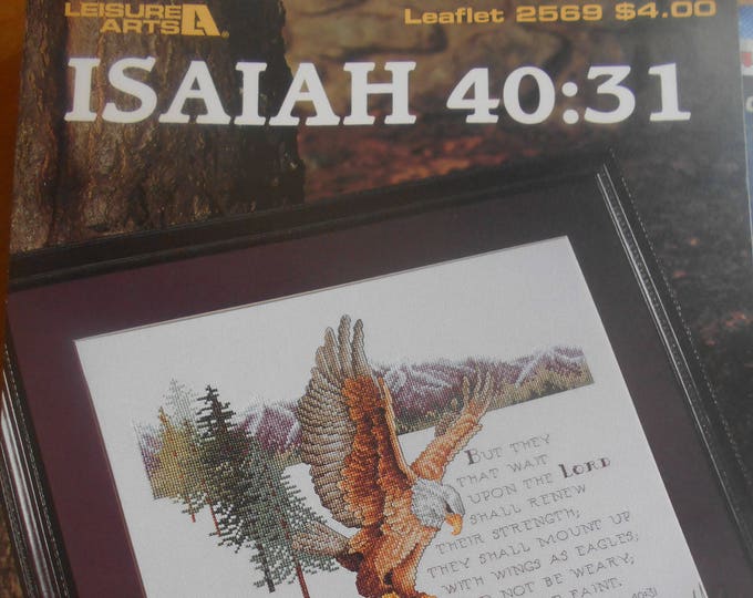 Isaiah 40:31, Leisure Arts, Pattern Leaflet #2569, 1994 - Etsy