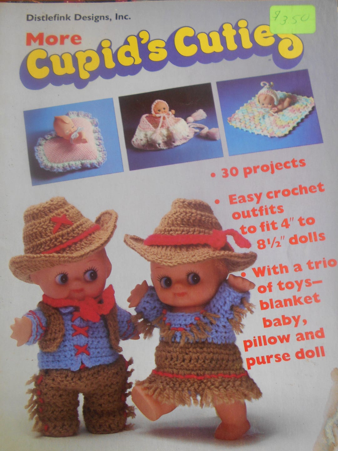 More Cupid's Cuties, Distlefink Designs, Pattern Leaflet, 1980s - Etsy