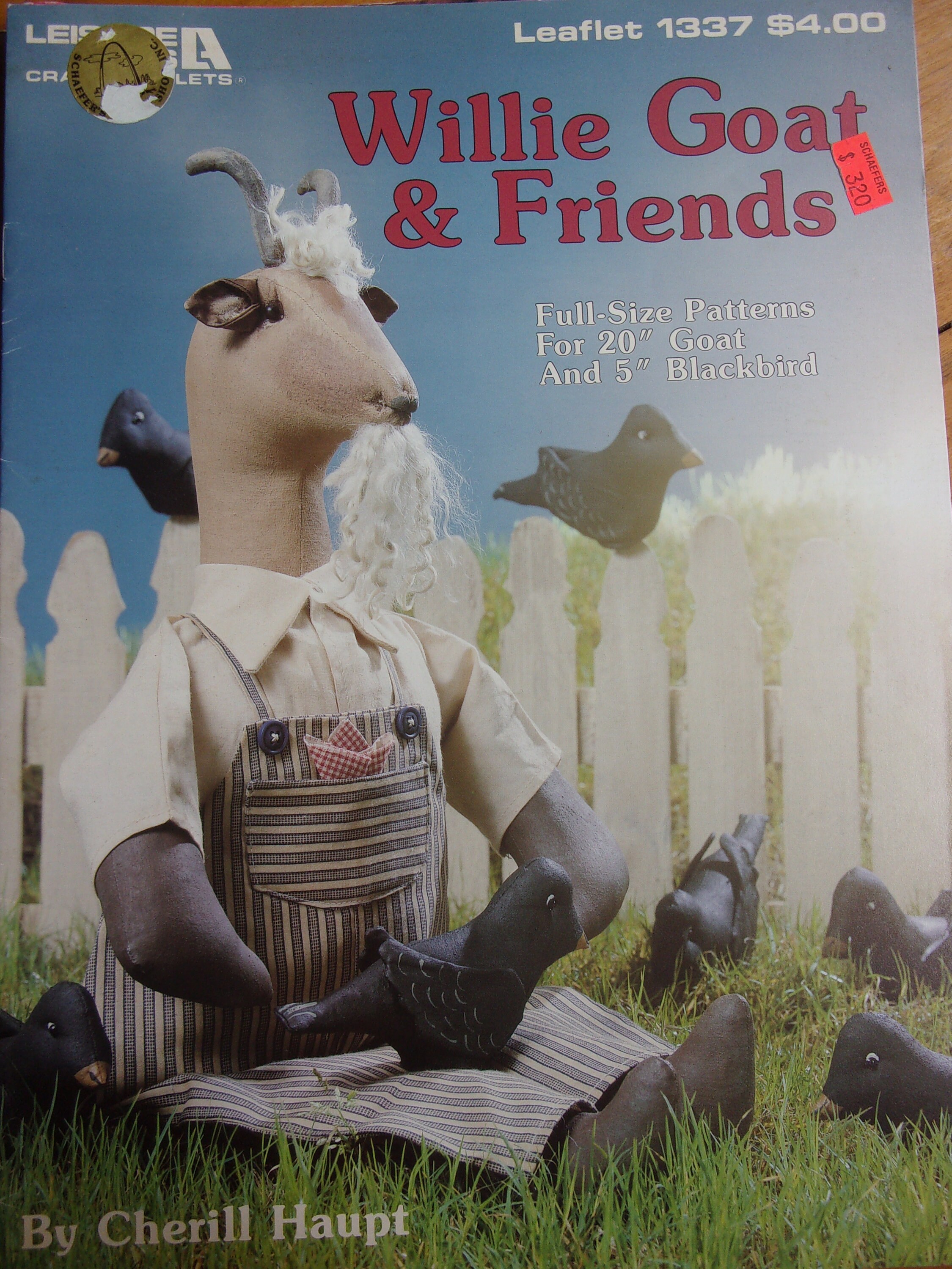 Willie Goat & Friends, Leisure Arts, Pattern Leaflet #1337, 1991 - Etsy