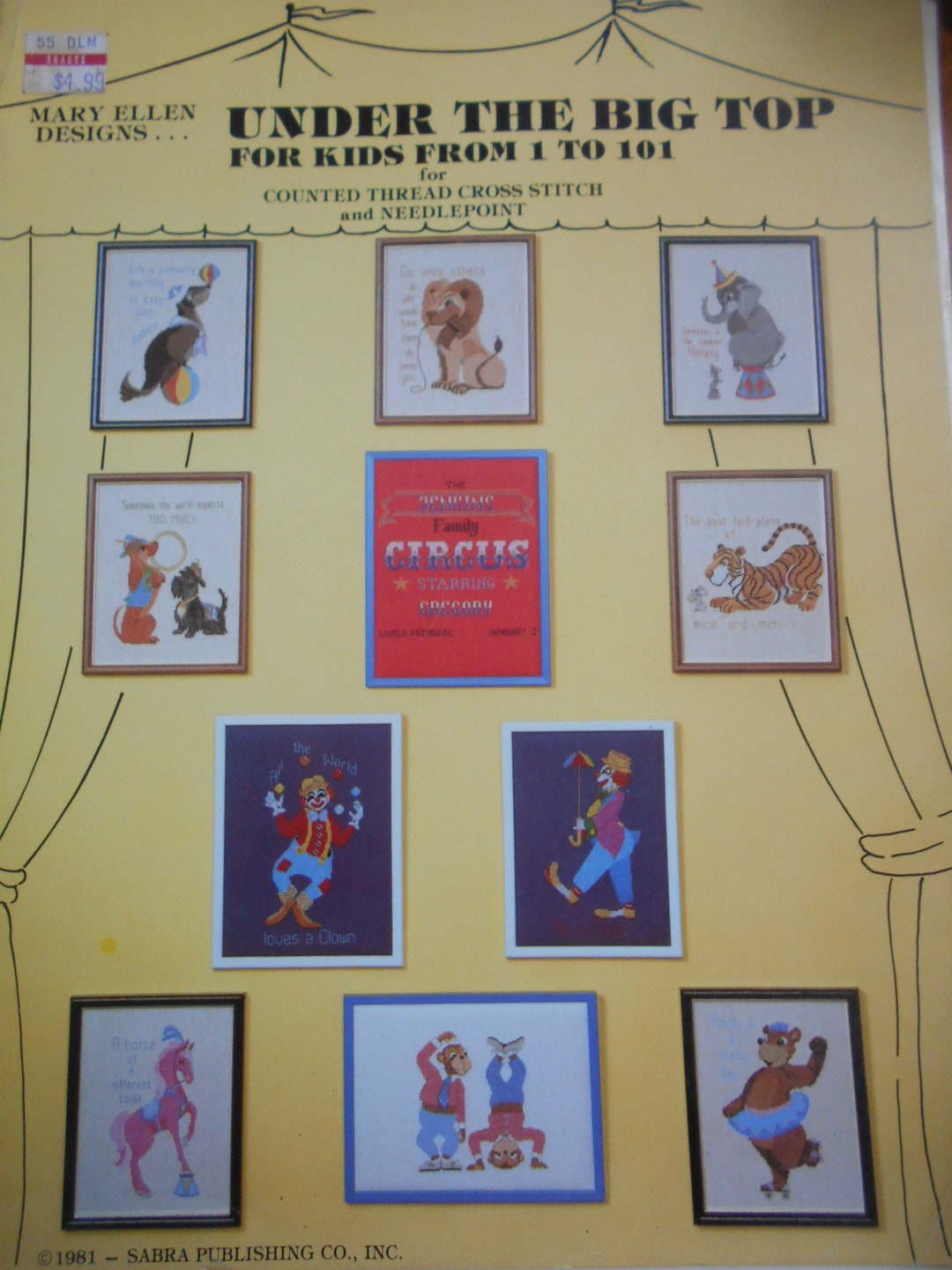 Under the Big Top, Sabra Pub, Pattern Leaflet, 1981 - Etsy