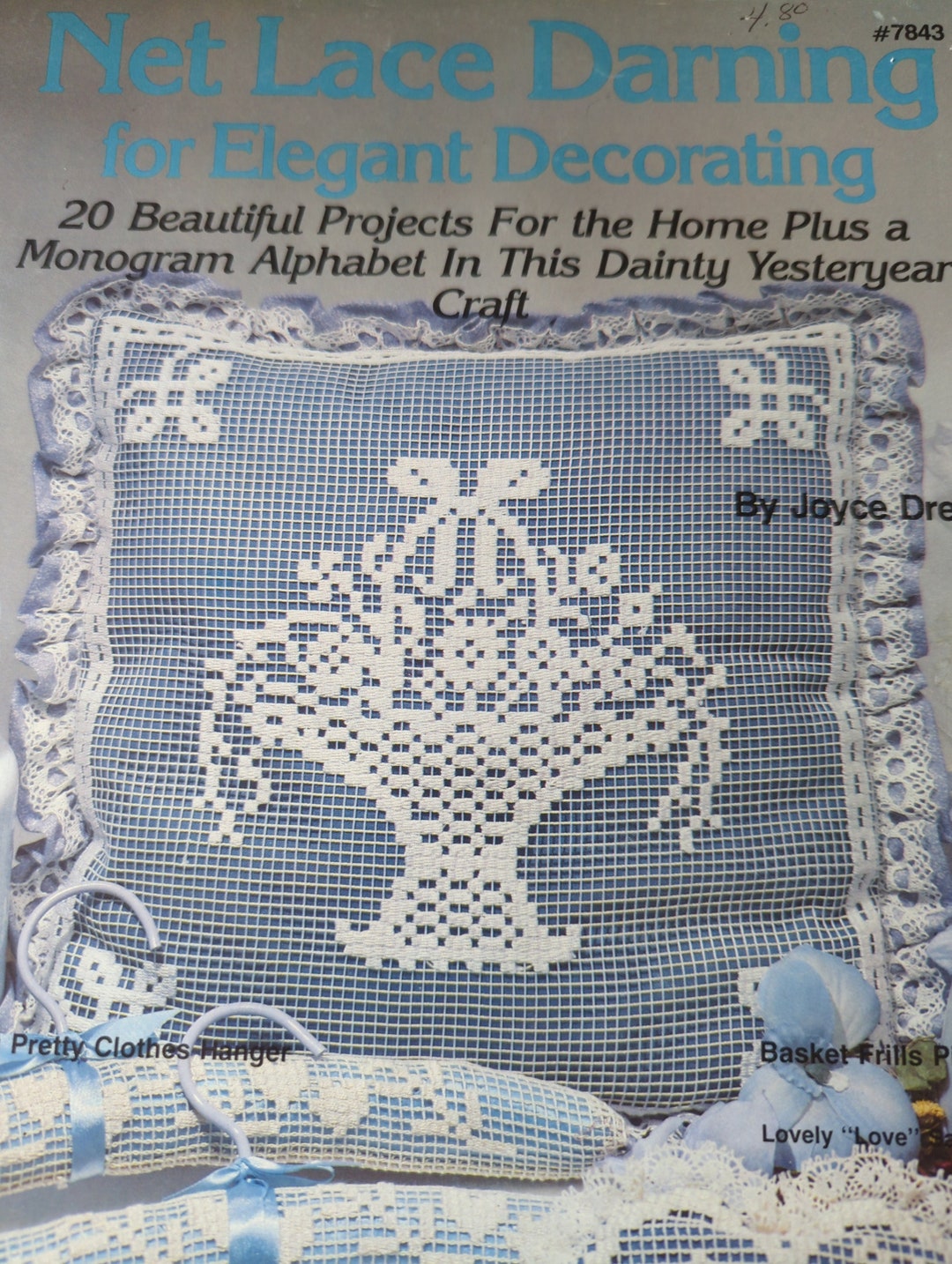 Net Lace Darning, Plaid Ent, Pattern Leaflet #7843, 1985 - Etsy