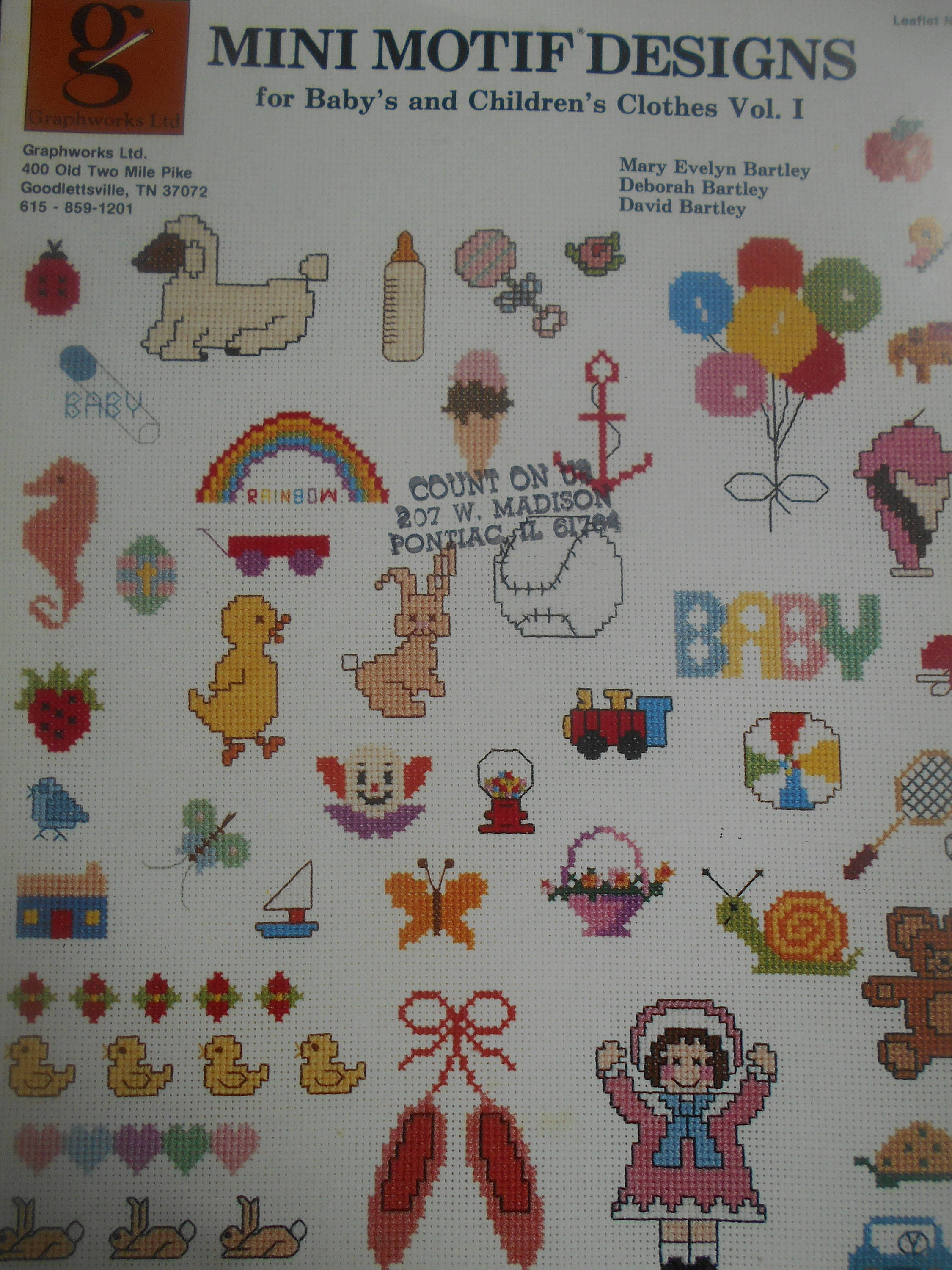 Mini Motif Designs, Baby & Childrens Vol 1, Graphworks, Pattern Leaflet ...