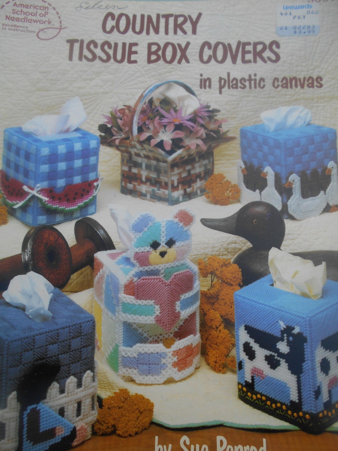 Country Tissue Box Covers, ASN, Pattern Leaflet 3051 - Etsy