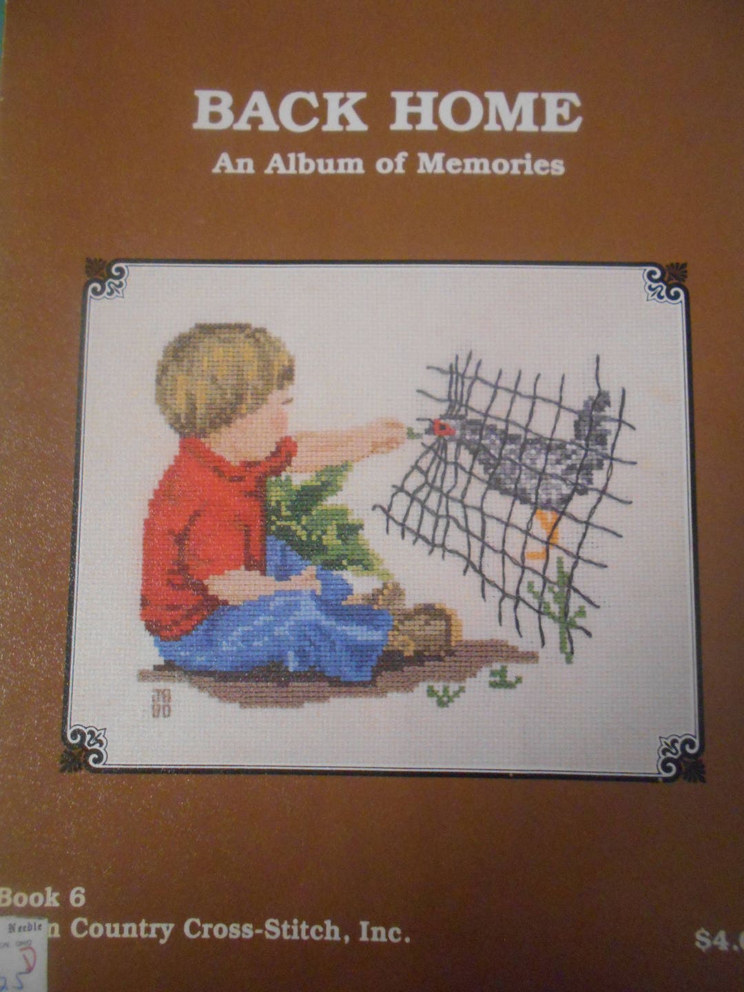 SALE!!** Back Home, Country Cross Stitch, Pattern Leaflet #6, 1981 - Etsy