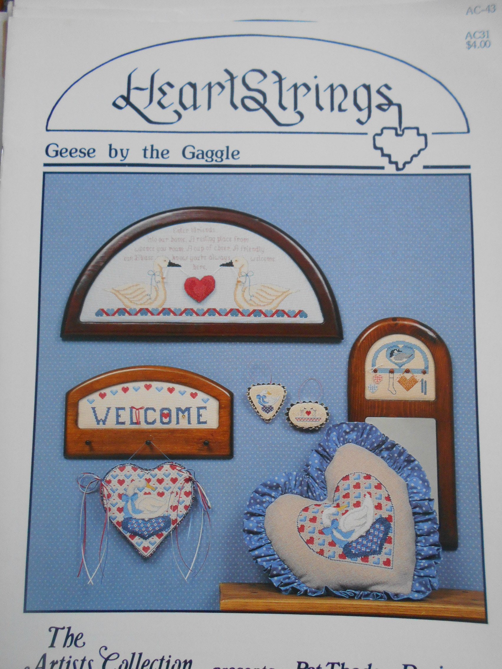 Geese by the Gaggle Heartstrings Pattern Leaflet 31 1987 - Etsy
