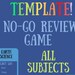 No-go Game Canva Template - Etsy
