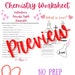 Valentine's Day Chemistry Worksheet - Etsy
