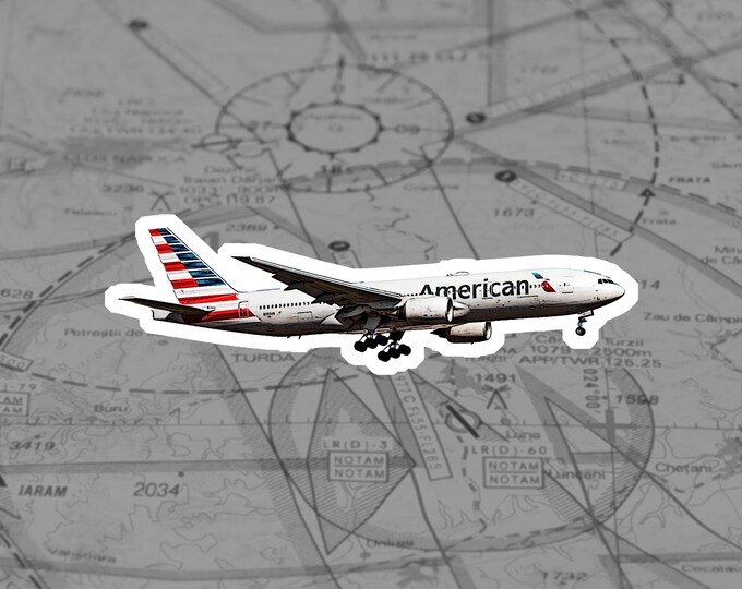 Boeing 777 American Airlines Vinyl Sticker - Etsy