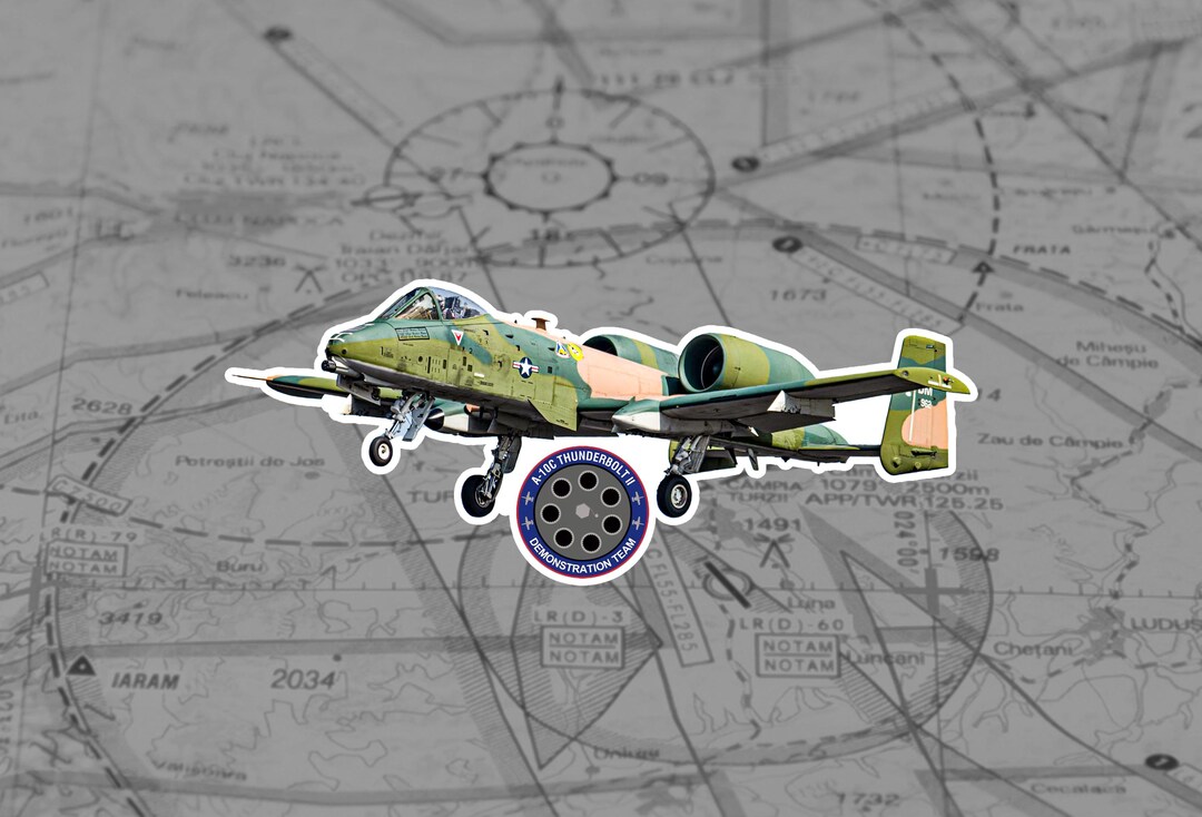 A-10 Warthog Demonstration Team Vinyl Sticker - Etsy