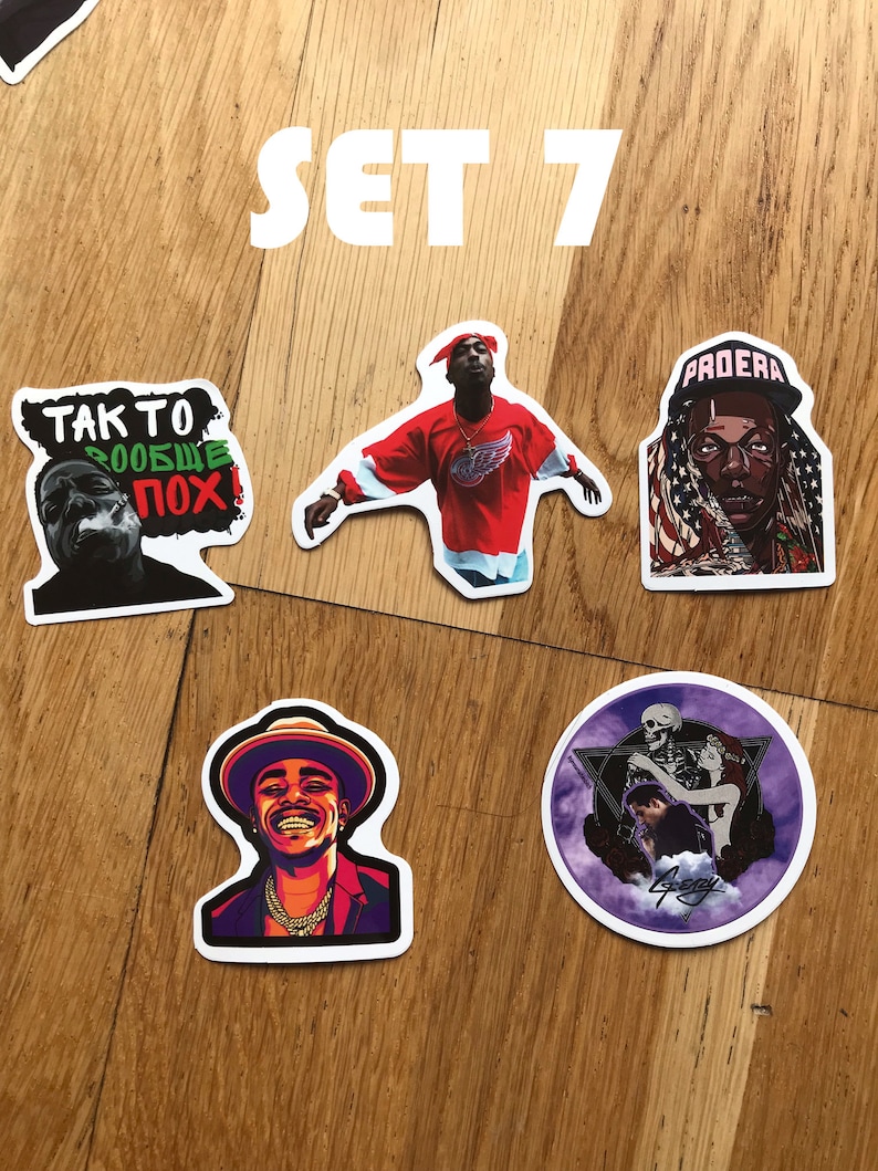Rap Hip Hop Sticker Sets Sets of 5 - Etsy