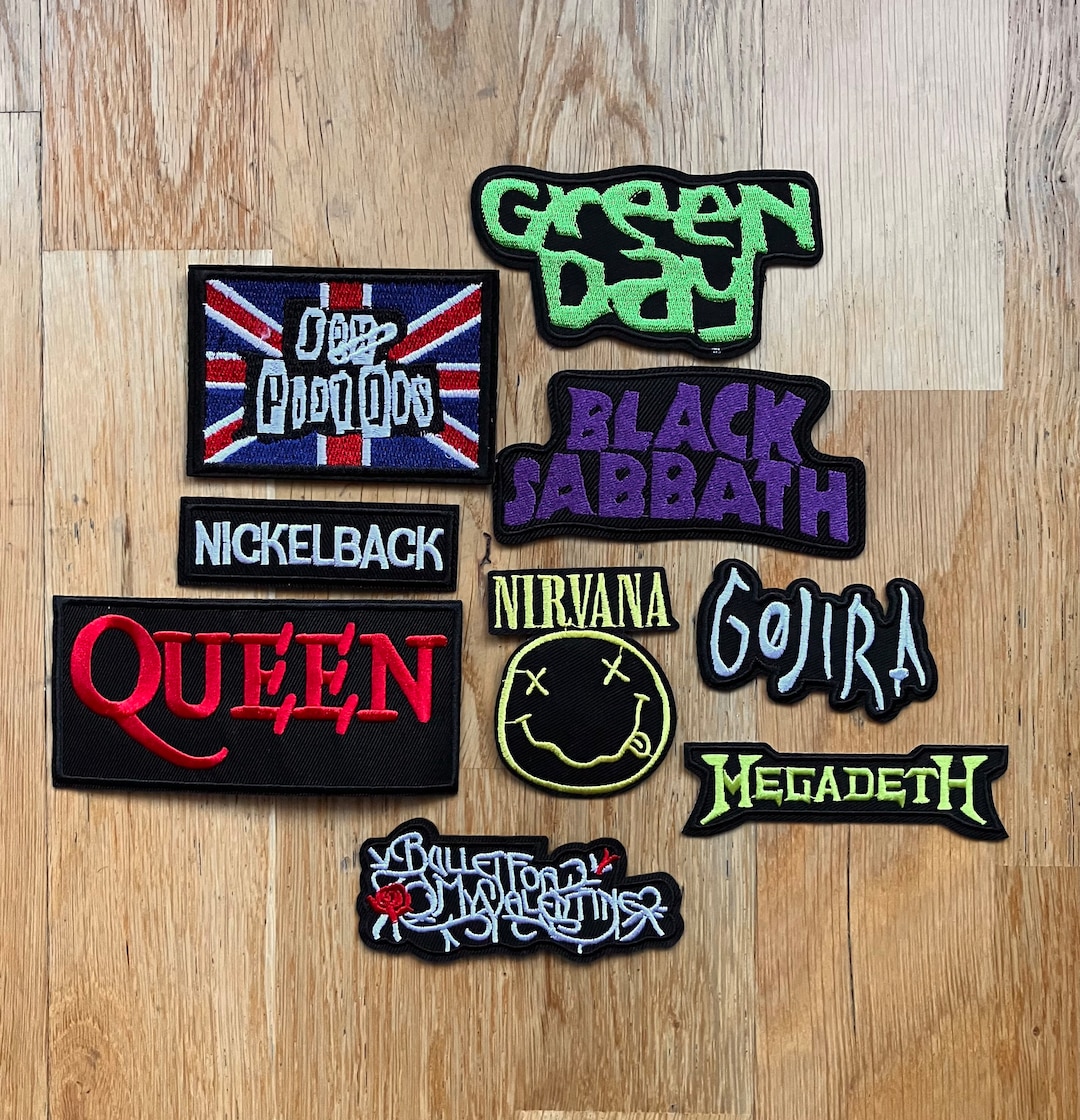 Punk Rock Metal Band Iron/sew on Patches Patch Pop Metal Black Metal ...