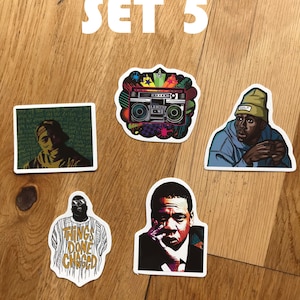 Rap Hip Hop Sticker Sets Sets of 5 - Etsy