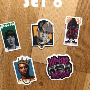 Rap Hip Hop Sticker Sets Sets of 5 - Etsy