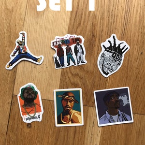 Rap Hip Hop Sticker Sets Sets of 5 - Etsy