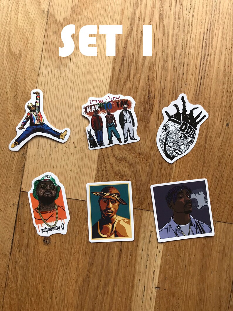 Rap Hip Hop Sticker Sets Sets of 5 - Etsy