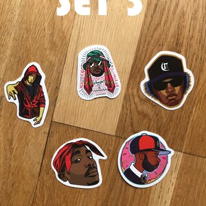 Rap Hip Hop Sticker Sets Sets of 5 - Etsy