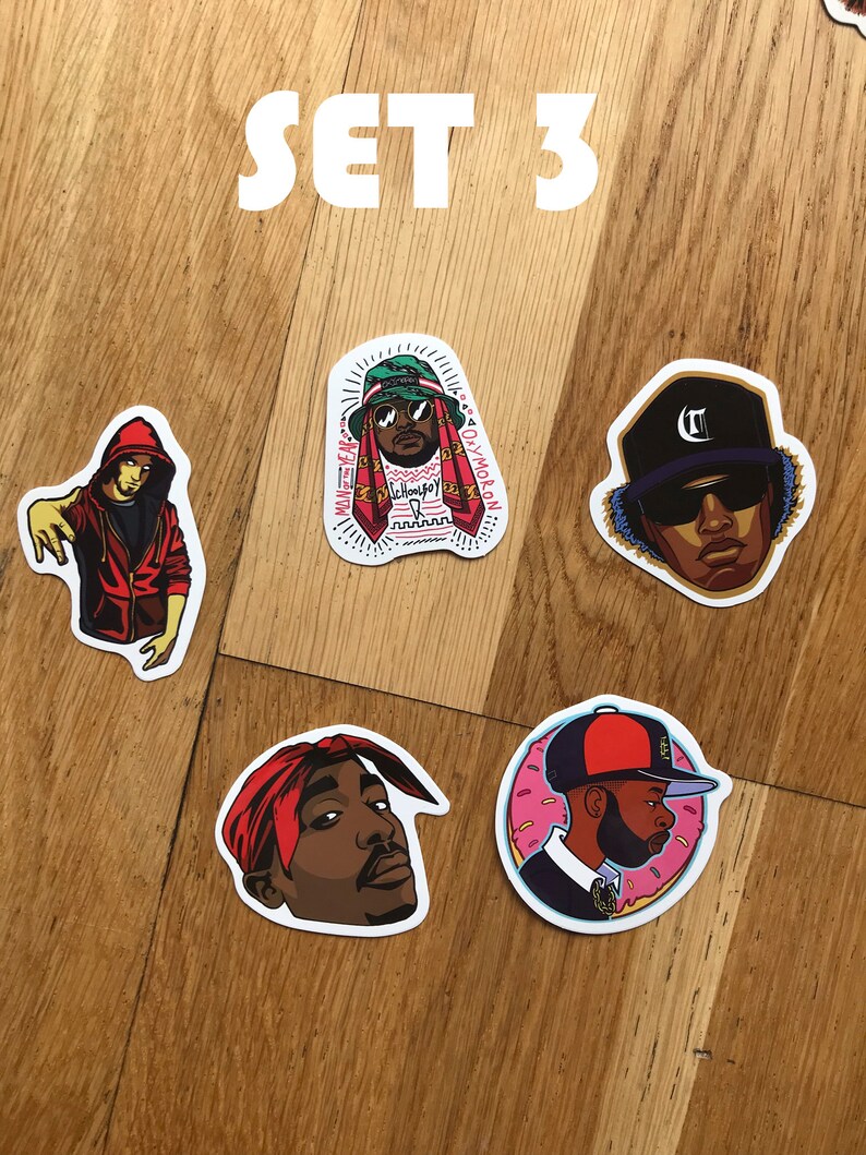 Rap Hip Hop Sticker Sets Sets of 5 - Etsy