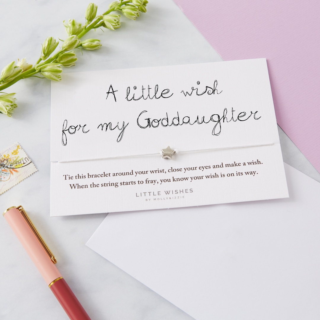 Wish Bracelet for Goddaughter, Friendship Bracelet - Etsy