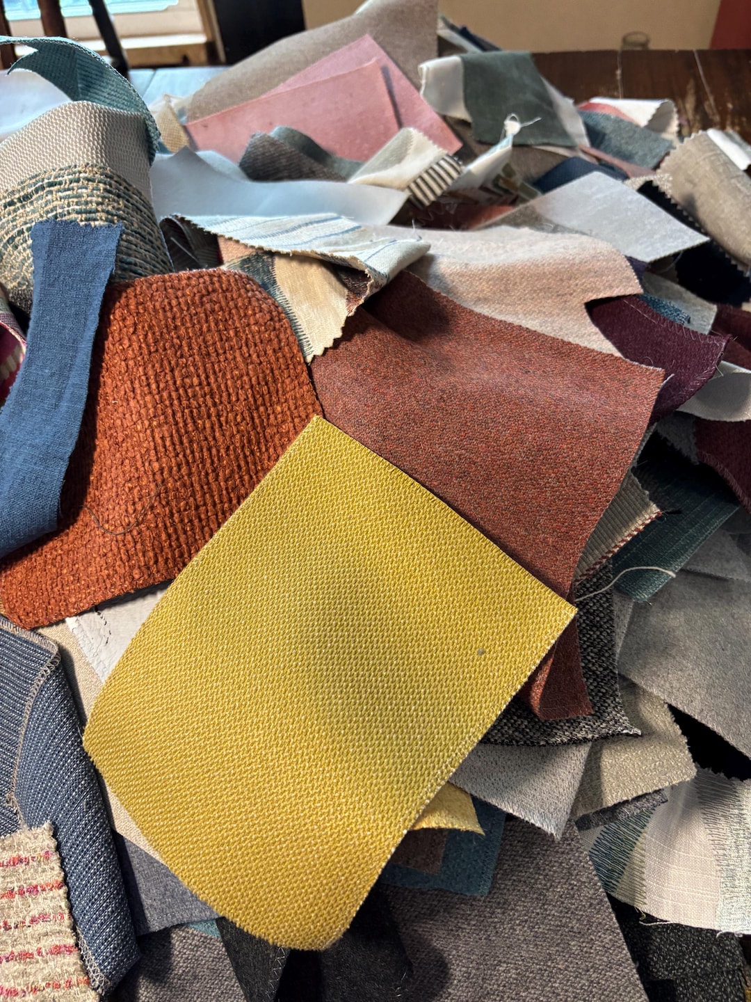 One Pound Scrap Bag Bundle Upholstery Fabric Samples Scraps MCM Colors ...