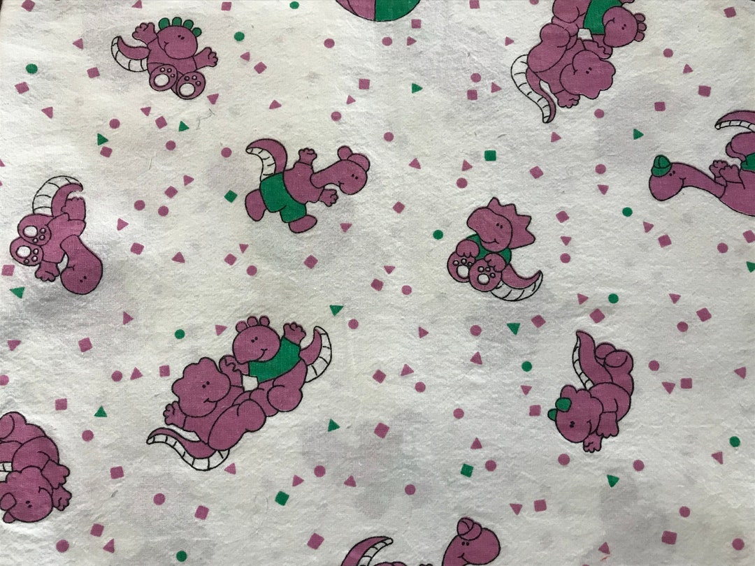 Vintage Baby Purple Dinosaurs Cotton Quilt Mask Nursery Decor Baby ...