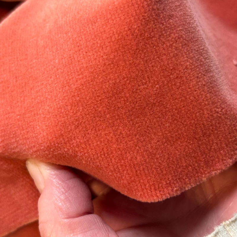 Salmon Velvet Pillow - Etsy
