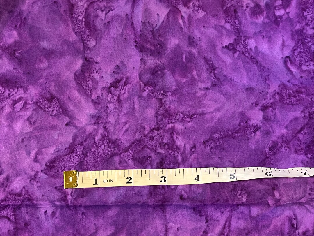 Rural Estate Quilter's Stash Honest Abe Purple Violet Batik Cotton ...