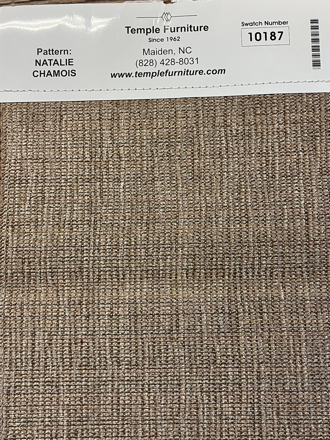 Upholstery Fabric Swatch Temple Natalie-chamois 18"x 27" - Etsy