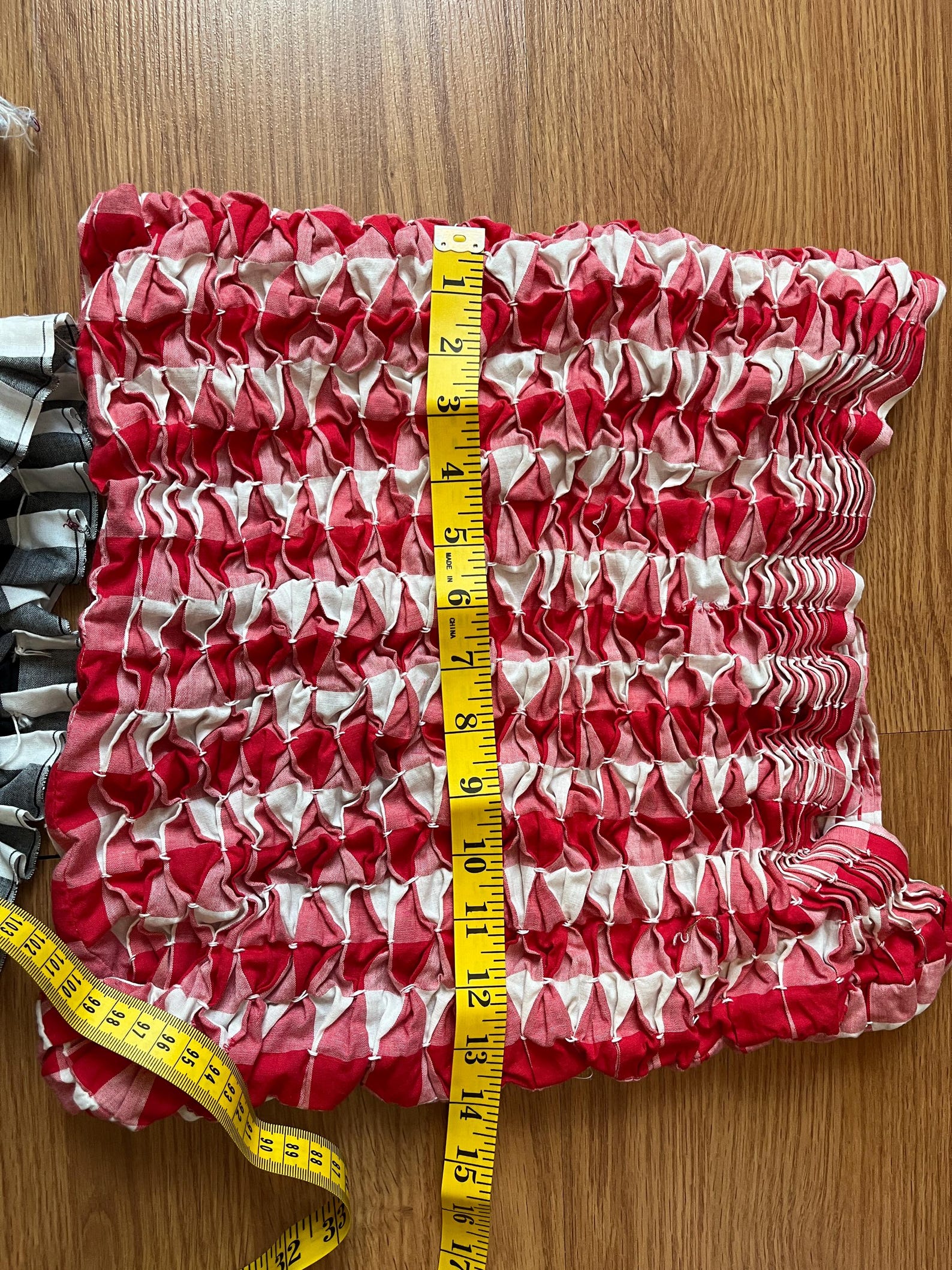Choice of Color Gathered Puckered Pinched Vintage Gingham Fabric Bag TO ...