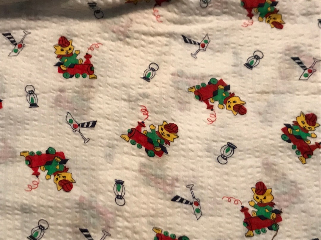 Vintage 1950's Cat Train Conductor Juvenile Novelty Seersucker Clothing ...