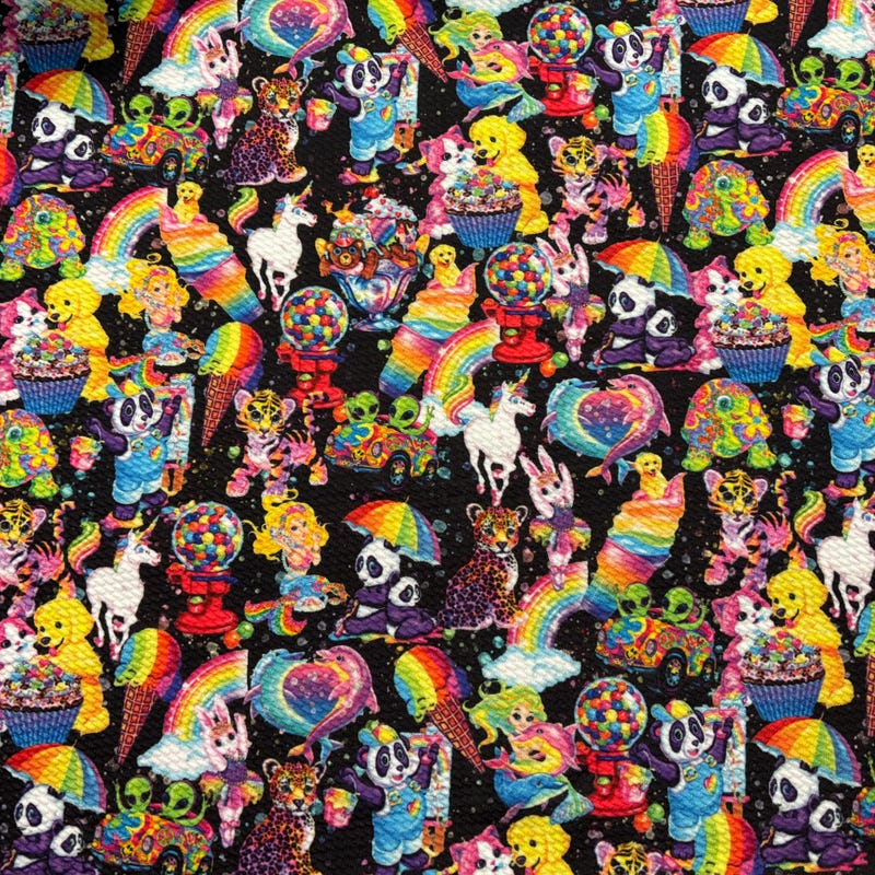 Lisa Frank Fabric by the Yard - Etsy
