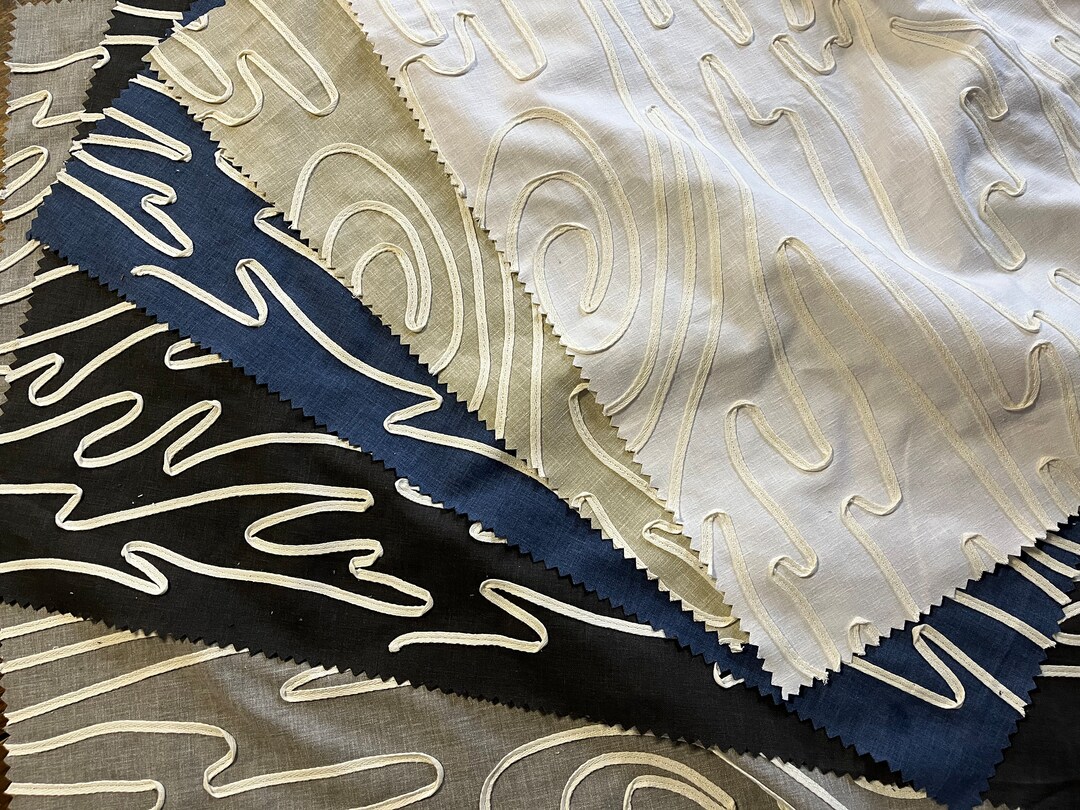 Retired Leftover Fabric Scrap Sample Soutache Drapery Decor Proceeds ...