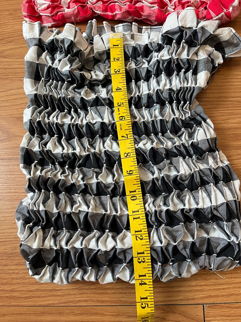 Choice of Color Gathered Puckered Pinched Vintage Gingham Fabric Bag TO ...