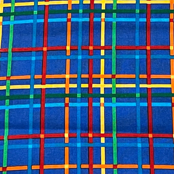 Yellow Plaid Fabric - Etsy