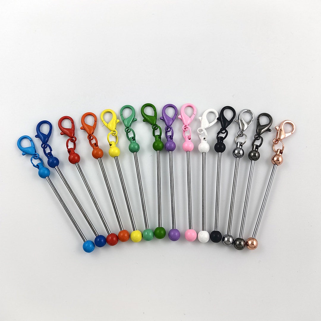 Metal Keychains,beadable Bar Keychains, Bar Keychain,beadable Beaded ...