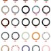 65mm Print Silicone Ring, Silicone Beadable O Rings, Focal Bead ...