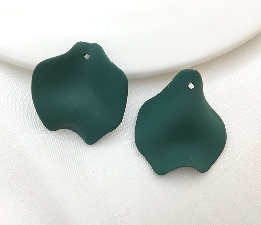 10 Pieces Petal Charms Pendant, Resin Flower Petal Pendant, Irregular ...