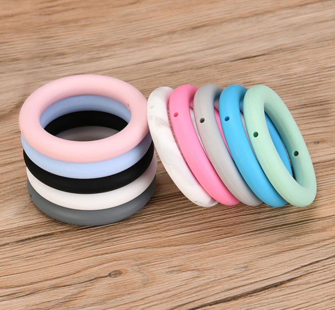 65mm Silicone Ring, Silicone Beadable O Rings, Round Silicone Loop With ...