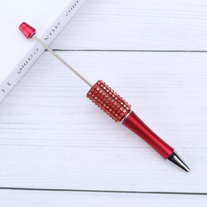 5pcs Plastic Beadable Pens,solids Beadable Pen,diy Bead Ballpoint Pens ...