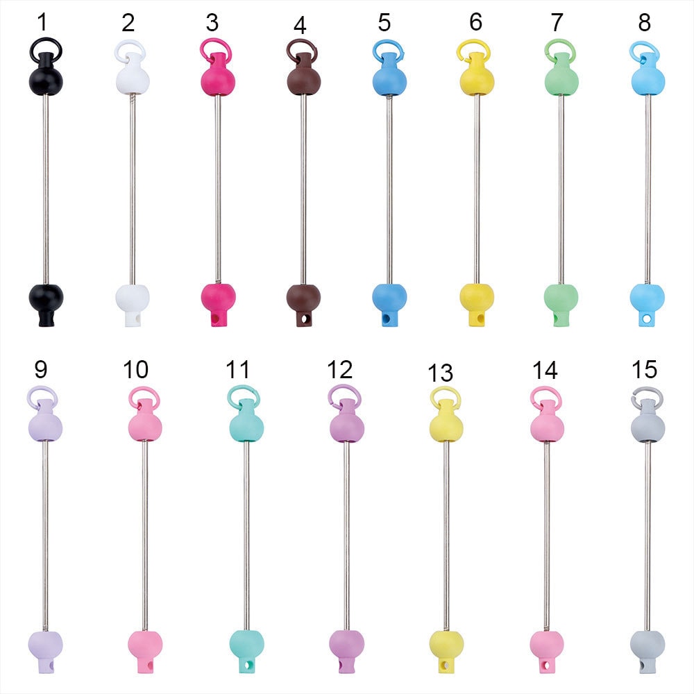 New Colored Beadable Bars Blanks,diy Keychain,make It a Charm - Etsy