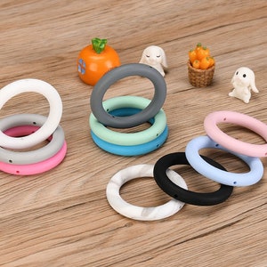 65mm Silicone Ring, Silicone Beadable O Rings, Round Silicone Loop With ...