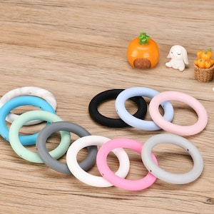 65mm Silicone Ring, Silicone Beadable O Rings, Round Silicone Loop With ...
