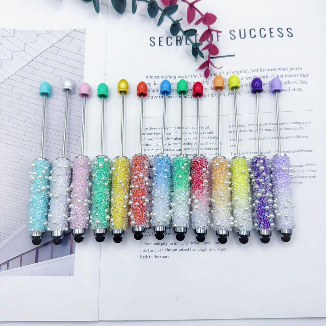 Bling Sugar Beadable Stylus Pen,diy Bead Ballpoint Pens,blanks With Ink ...