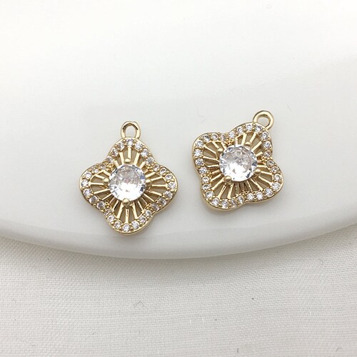 Gold Plated Cz Pendant Cubic Zirconia Pendant Crystal - Etsy