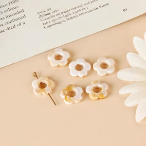 10 Pieces Flower-shaped Resin Charm Pendant, Acetate Acrylic Pendant ...